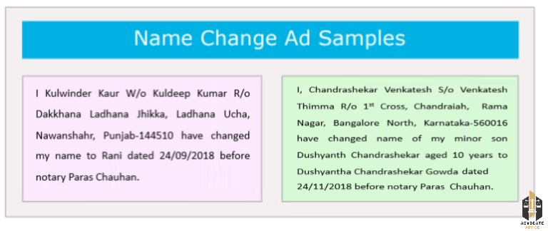 Gazette Name Change Process in India - Gazette Notification